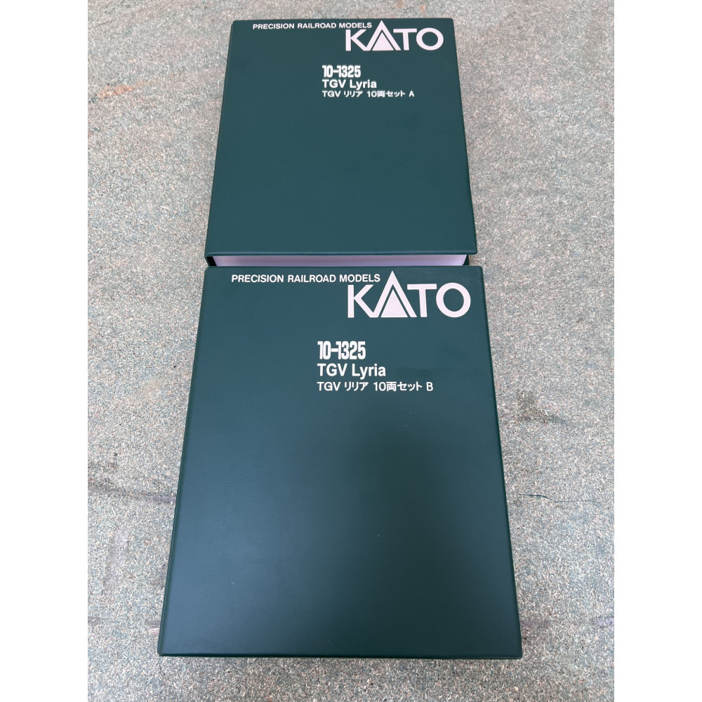 Kato - 10-1325 Coffret de 10 voitures TGV Lyria- SNCF - N